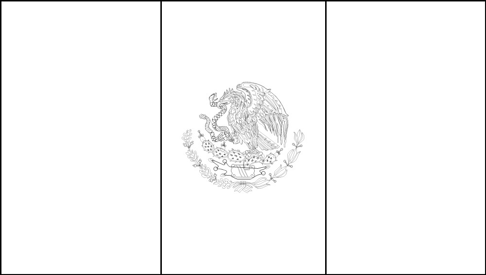 FREE Printable Mexico Flag Color Book Pages 8 X 11
